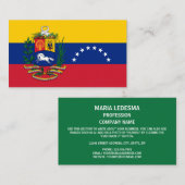Venezuelan Flag & Coat of Arms, Flag of Venezuela Business Card | Zazzle