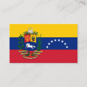 Venezuelan Flag & Coat of Arms, Flag of Venezuela Business Card | Zazzle