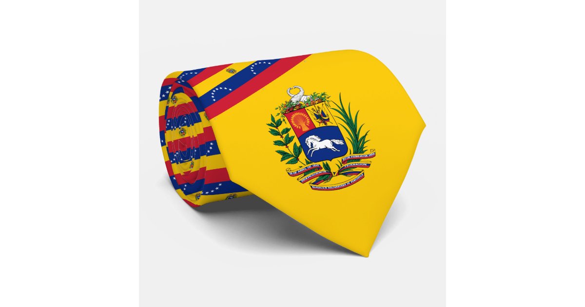 Venezuelan Flag & Coat of Arms, Flag of Venezuela Neck Tie | Zazzle