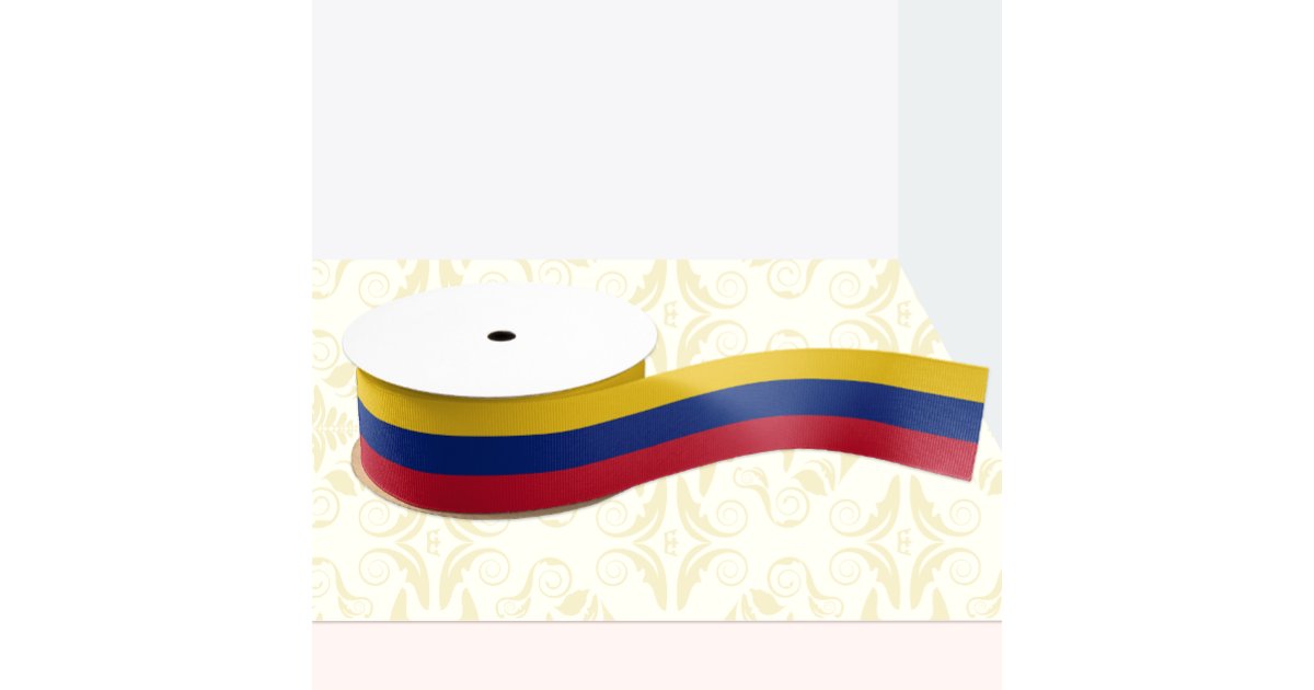 Venezuelan flag colours ribbon, Venezuela /sports Grosgrain Ribbon | Zazzle