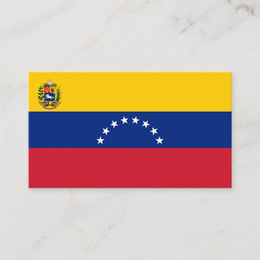 Venezuelan Flag, Flag of Venezuela Business Card | Zazzle