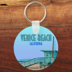 Venice Beach California Vintage Keychain | Zazzle