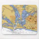 Venice, Florida nautical Harbor chart Mousepad | Zazzle