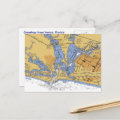 Venice, Florida nautical Harbor chart Postcard | Zazzle