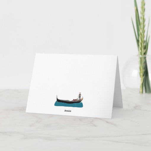 Venice, Italy Gondola and Gondolier Birthday Card | Zazzle