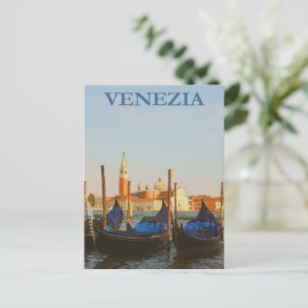 Venice, Italy Venezia vintage travel postcard | Zazzle