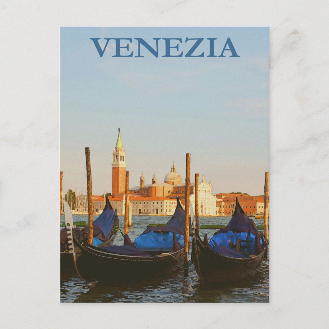 Venice, Italy Venezia vintage travel postcard | Zazzle