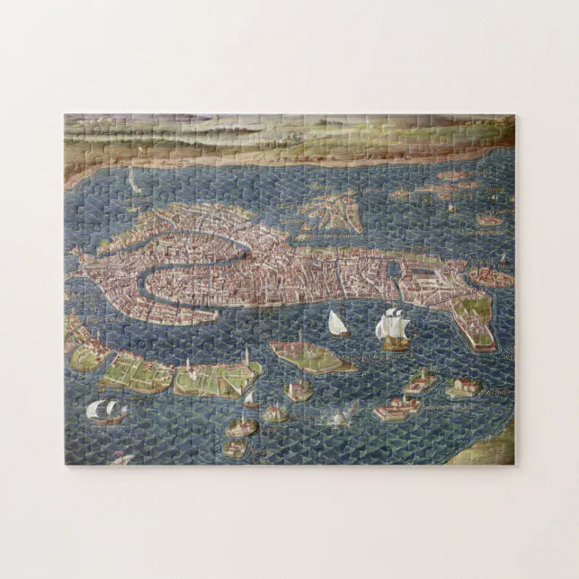 VENICE: MAP, 16TH CENTURY JIGSAW PUZZLE | Zazzle