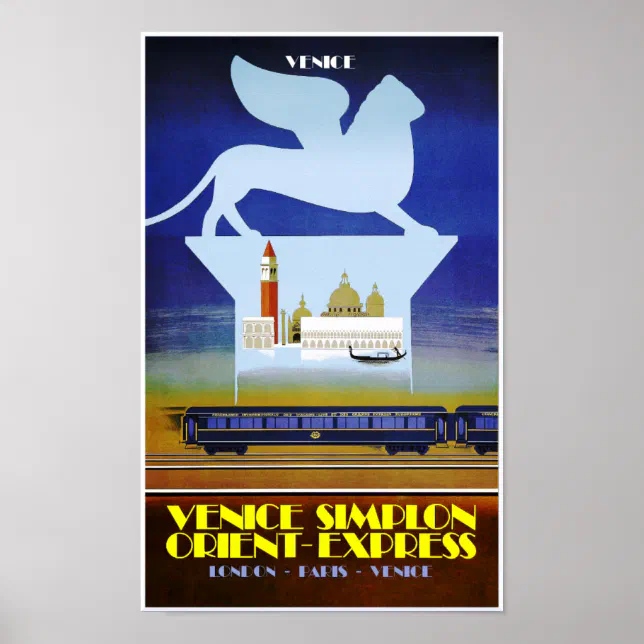 Venice, Orient Express travel poster | Zazzle