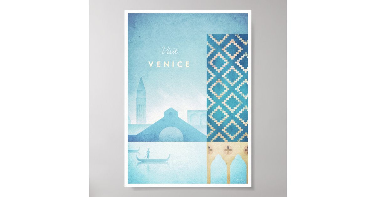 Venice Vintage Travel Poster | Zazzle