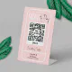 Venmo QR Code Payment Blush Pink Logo Scannable Pedestal Sign | Zazzle