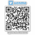 Venmo QR Code Payment Scan to Pay White Sticker | Zazzle