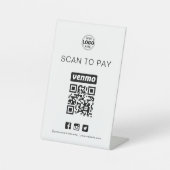 Venmo QR Code Sign Scan to Pay Business | Zazzle