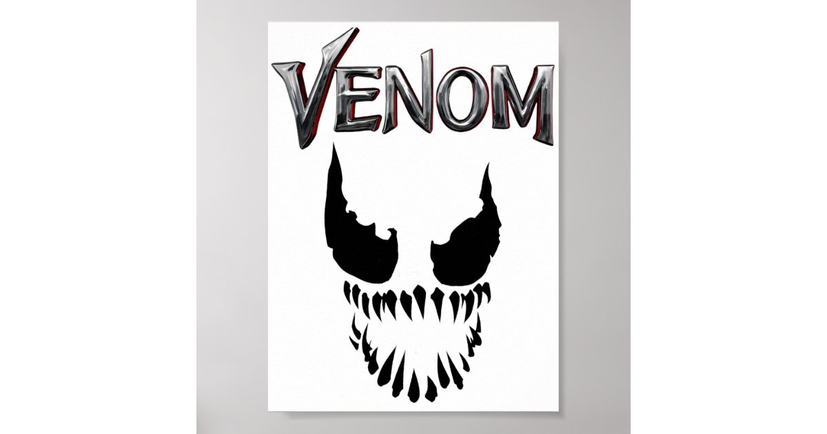 Venom Face Poster | Zazzle