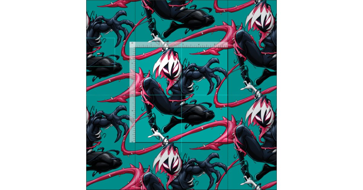 Venomized Ghost-Spider Fabric | Zazzle