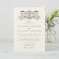Venue, Old Money Aesthetic, Ivory Wedding Invitation | Zazzle