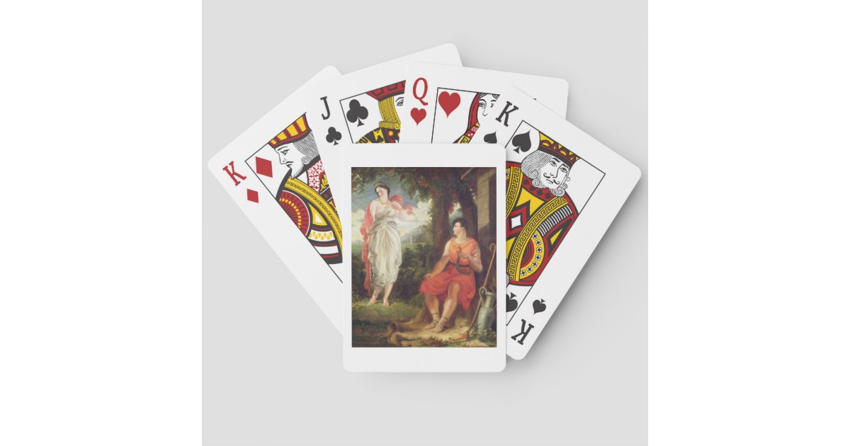 Venus and Anchises, 1826 (oil on canvas) Poker Cards | Zazzle