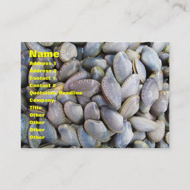 Venus Clam [หอยลาย] Business Card | Zazzle