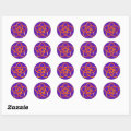 Venus flower / Venus Flower RED | violet Classic Round Sticker | Zazzle