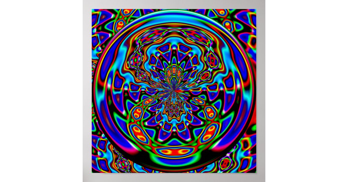 Venus Fly Trap Abstract Digital Poster | Zazzle