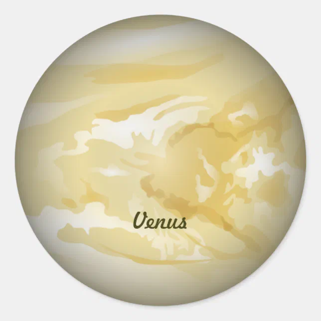 Venus--planet Venus sticker | Zazzle
