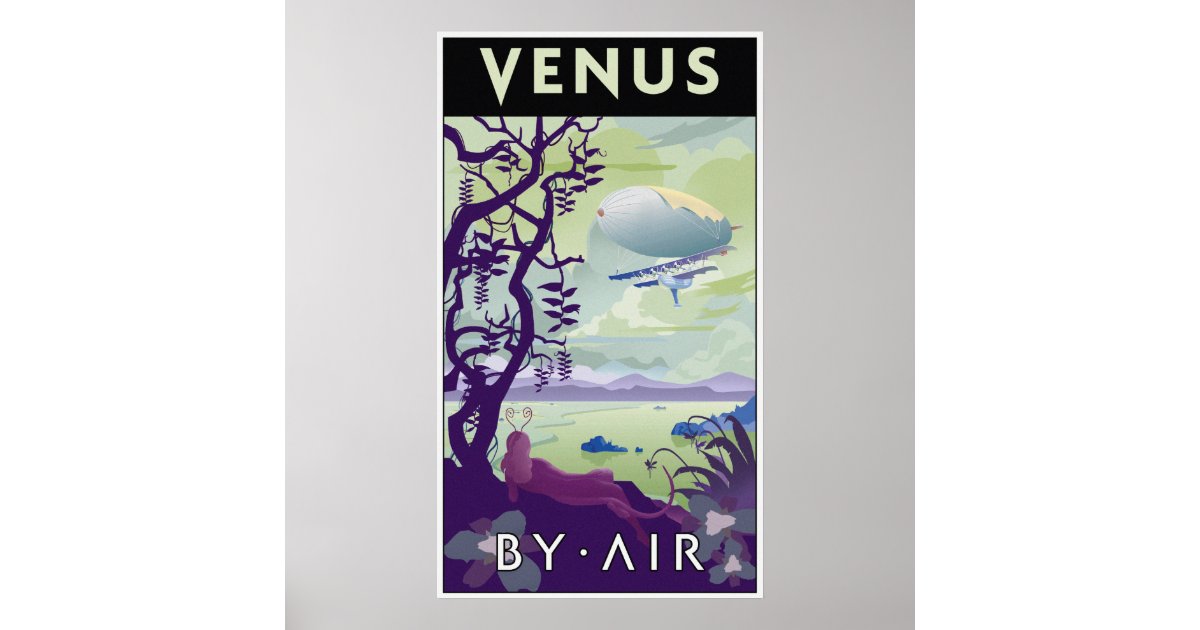 Venus travel poster | Zazzle