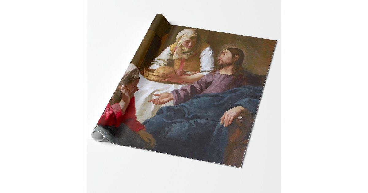 Vermeer - Christ in the House of Martha and Mary Wrapping Paper | Zazzle