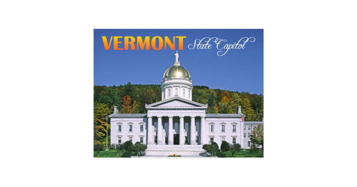 Vermont State Capitol building, Montpelier Postcard | Zazzle.com