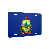 Vermont State Flag Design License Plate | Zazzle