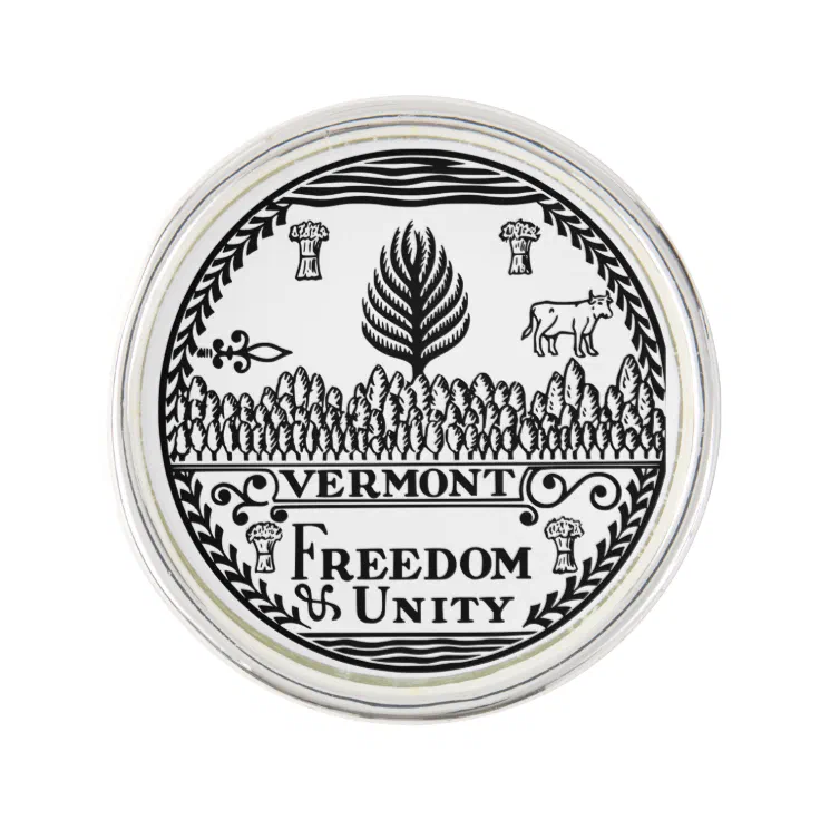 Vermont State Seal - Pin | Zazzle