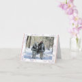 Vermont Winter Note Card | Zazzle
