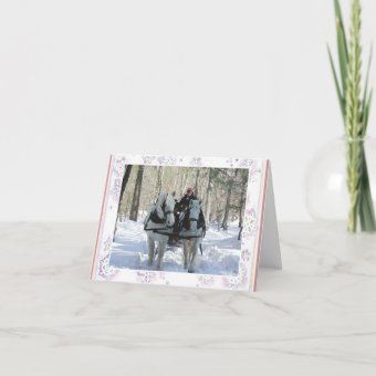 Vermont Winter Note Card | Zazzle
