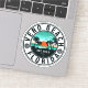 Vero Beach Florida Palm Tree Retro Sunset Souvenir Sticker | Zazzle