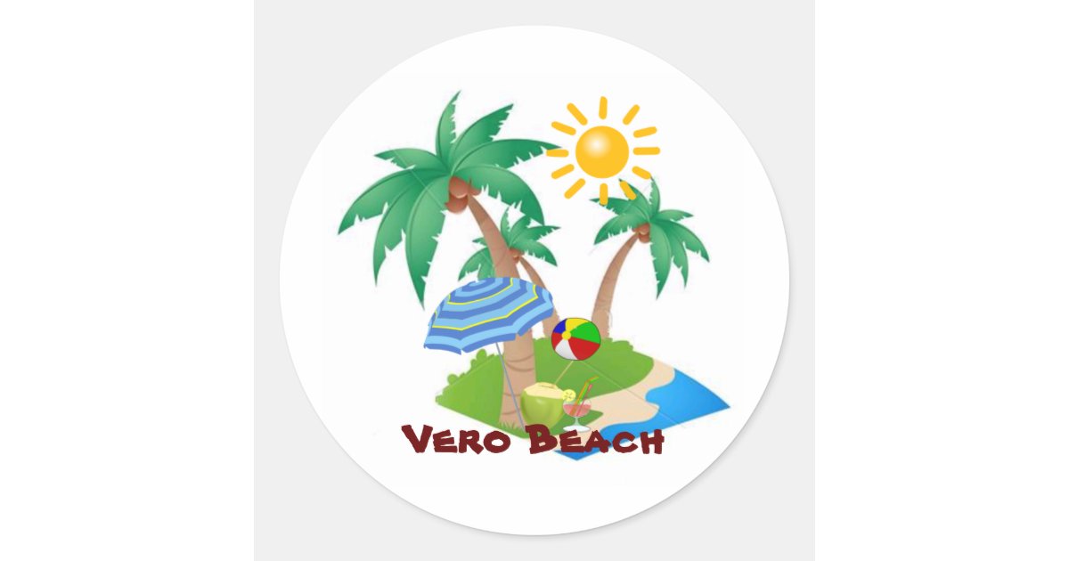 VERO BEACH Perfect Vacation sticker | Zazzle