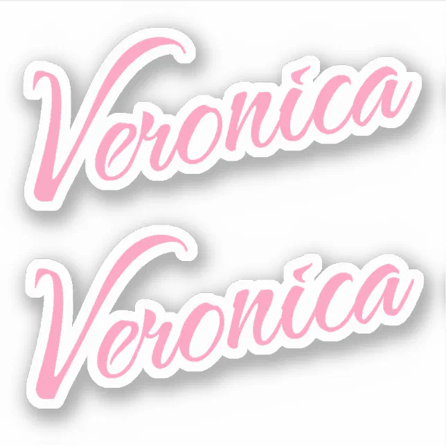 Veronica name x2 sticker | Zazzle