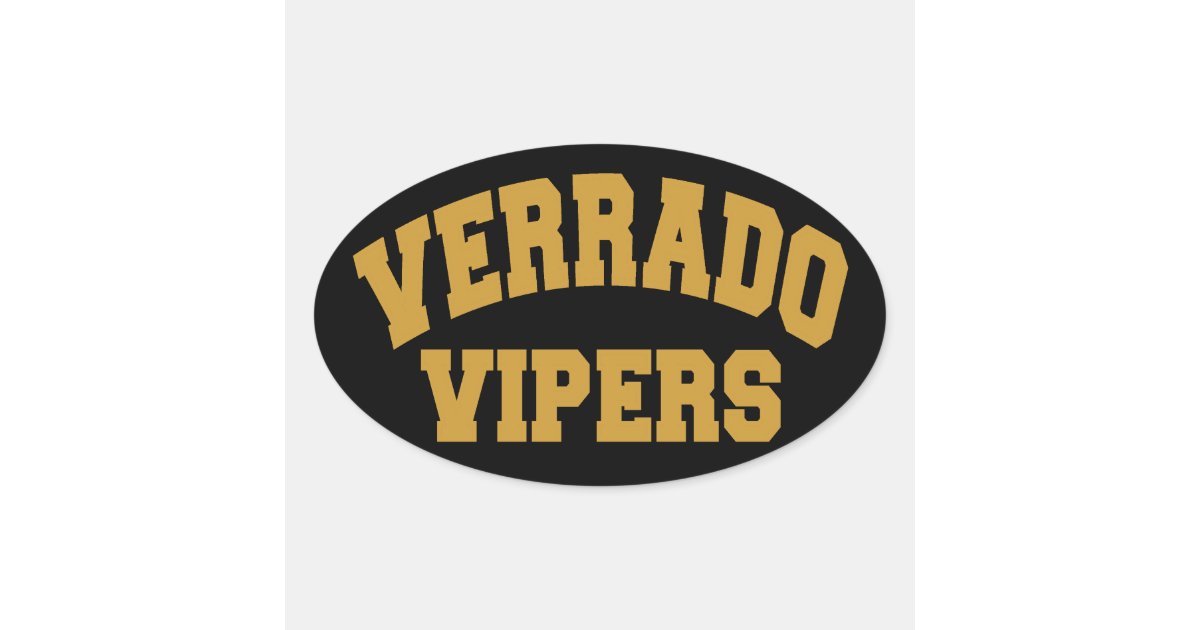 Verrado Vipers Oval Sticker | Zazzle.com