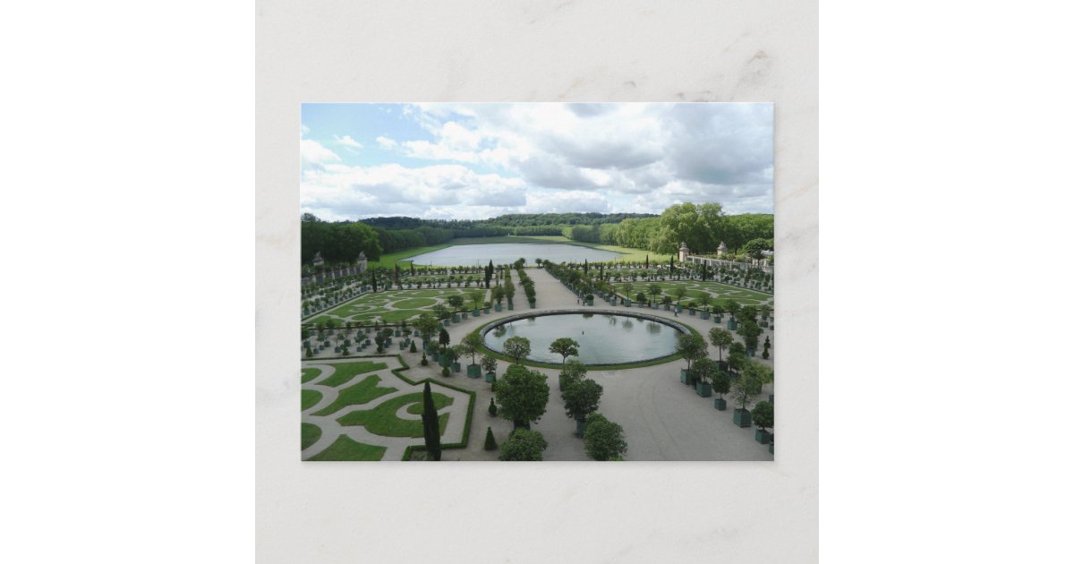 Versailles Gardens Pools Orangerie France PostCard | Zazzle