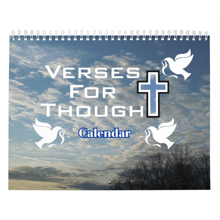 Verses For Thought KJV Bible Verse Calendar | Zazzle