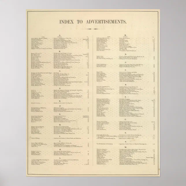 Verso Title Page Colton's American Atlas Poster | Zazzle