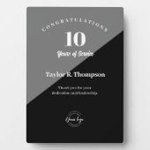 Vertical Employee years of service recognition Plaque | Zazzle