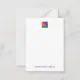 Vertical Note Cards Upload Your Own Logo Here | Zazzle