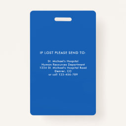Vertical NP, Nurse Practitioner, Photo ID Badge | Zazzle