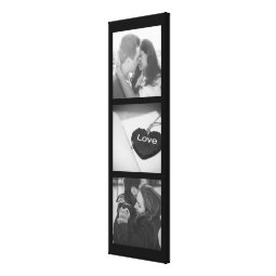 Vertical photo collage canvas print | Zazzle