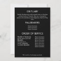 Vertical Script In Loving Memory funeral program | Zazzle