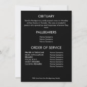 Vertical Script In Loving Memory funeral program | Zazzle