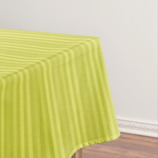 Vertical Stripes Chartreuse Yellow Green Tablecloth | Zazzle
