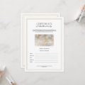 Verticle Certificate of Authenticity for Artwork Invitation | Zazzle