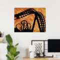 "Vertigo Art" Roller Coaster Poster | Zazzle