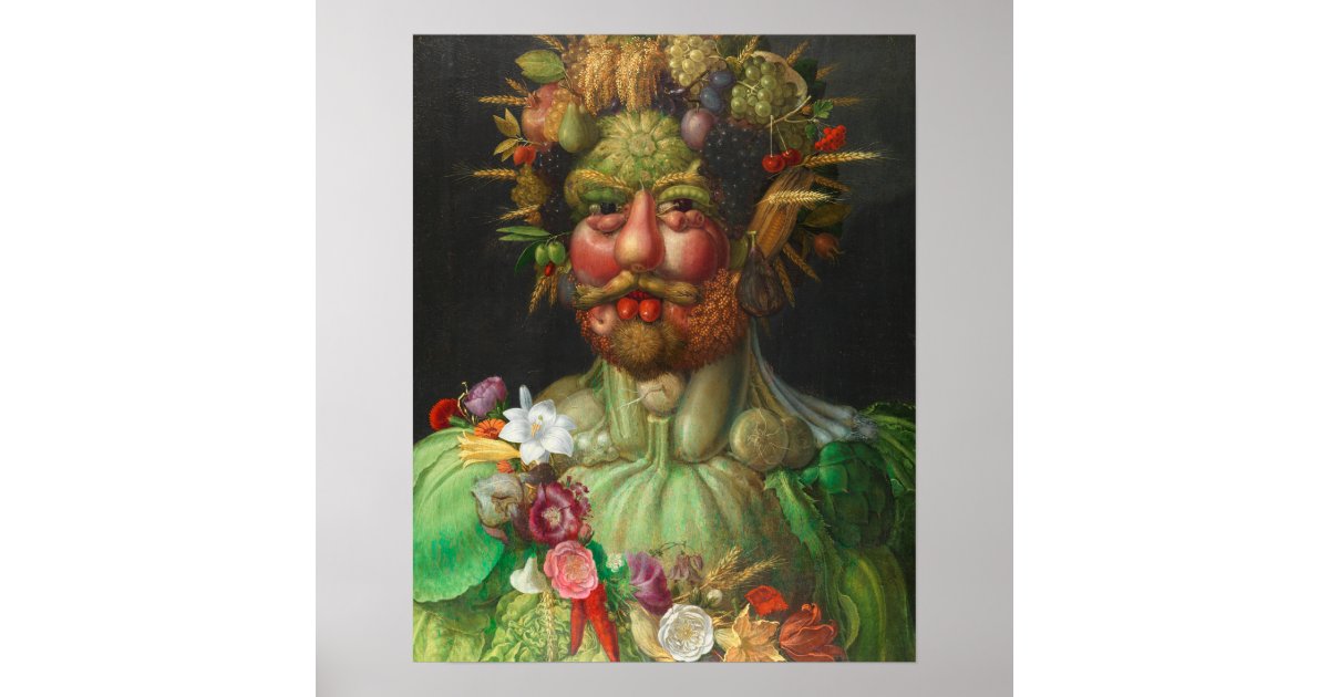 Vertumnus c. 1591 by Giuseppe Arcimboldo Poster | Zazzle