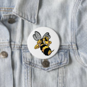 Very Angry Bee Button | Zazzle